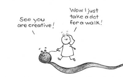 Take a dot for a walk - a little drawing exercise for fun - SJ.Vickery ...