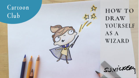 How to Draw yourself as a Cartoon Wizard - SJ.Vickery Designs Ltd.